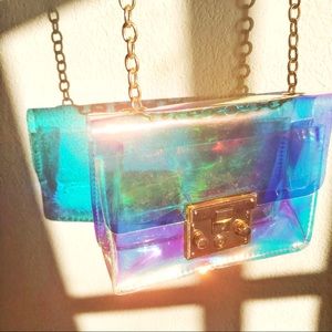Bags | Holo Pvc Bag | Poshmark